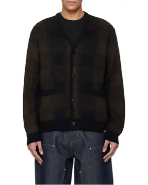 Carhartt Work In Progress Long-sleeved Knitted Cardigan - Black