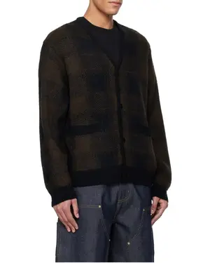Carhartt Work In Progress Long-sleeved Knitted Cardigan - Black