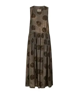 UMA WANG Sleeveless Round Neck Maxi Dress - No