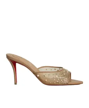 CHRISTIAN LOUBOUTIN Miss Z Slip-on Mules With Embellishments