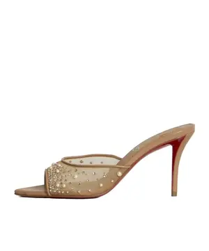 CHRISTIAN LOUBOUTIN Miss Z Slip-on Mules With Embellishments