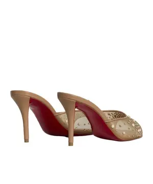 CHRISTIAN LOUBOUTIN Miss Z Slip-on Mules With Embellishments