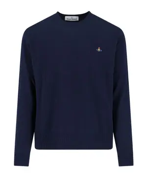 VIVIENNE WESTWOOD Long Sleeve Crewneck Jumper - Black