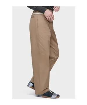 MAISON MARGIELA Waxed Cotton Wide-leg Trousers - Camel