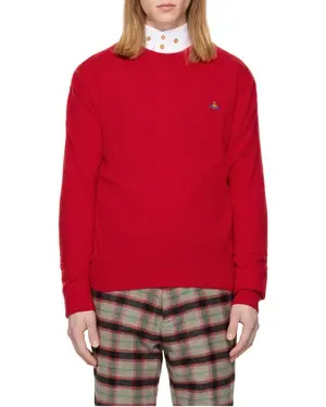 VIVIENNE WESTWOOD Long Sleeve Crewneck Jumper - Red