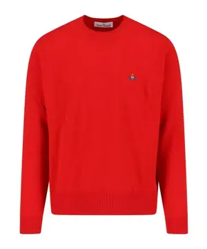 VIVIENNE WESTWOOD Long Sleeve Crewneck Jumper - Red