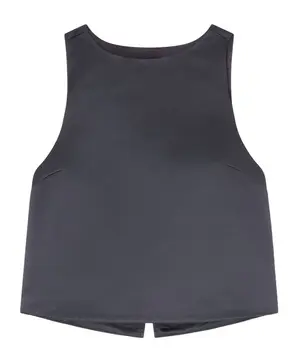 GANNI Draped Velvet Top With Butterfly Logo