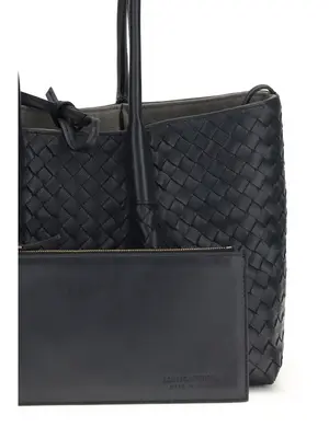 Bottega Veneta Pinacoteca Woven Top Handle Bag - No