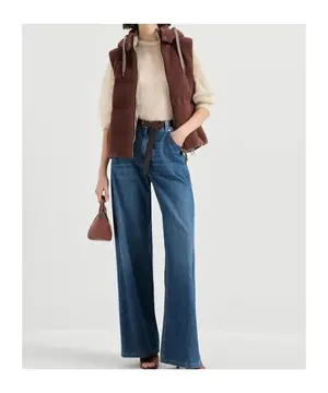Brunello Cucinelli Hooded Down Vest - Red
