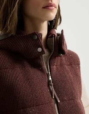 Brunello Cucinelli Hooded Down Vest - Red