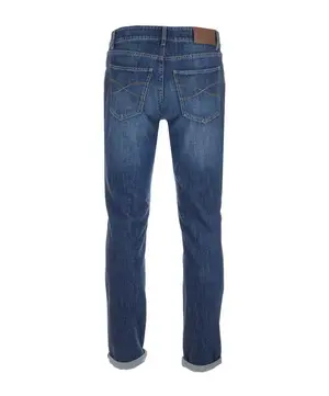 Brunello Cucinelli Dark Wash Straight-leg Jeans