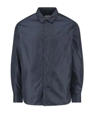 Aspesi Long Sleeve Shirt Jacket - Blue