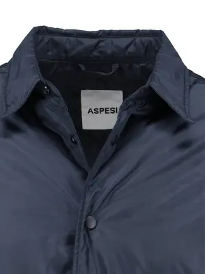 Aspesi Long Sleeve Shirt Jacket - Blue