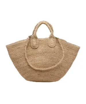 IBELIV Woven Tote Bag With Strap Detail