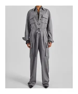 THE FRANKIE SHOP Linda Jumpsuit Grey Melange