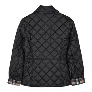 Burberry Quilted Cotton Jacket With Classic Collar