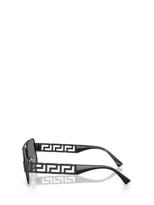 Versace Rectangle Frame Sunglasses - Black