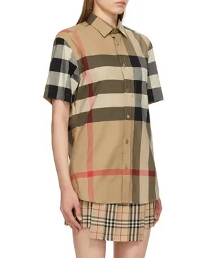 Burberry Checked Buttoned Shirt