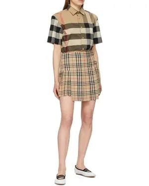 Burberry Checked Buttoned Shirt