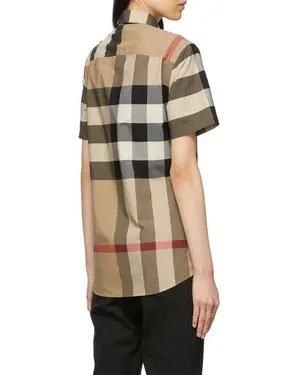 Burberry Checked Buttoned Shirt