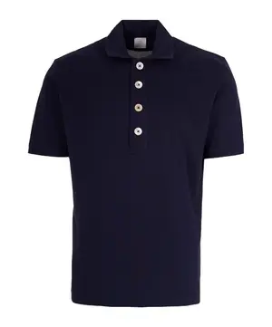 Eleventy Straight Polo Shirt - Blue