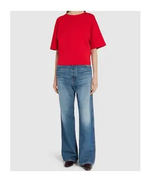 Khaite Winslow Mid Rise Baggy Jeans - No