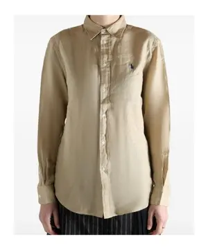 Polo Ralph Lauren Embroidered Logo Curved Hem Shirt