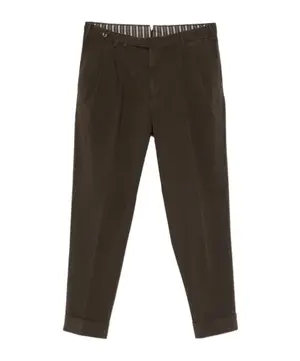 PT TORINO Carrot Fit Pleated Trousers