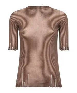 UMA WANG Short-sleeved Knitted Cardigan - No