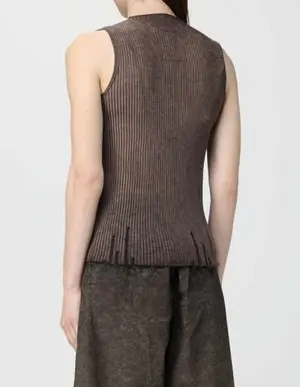 UMA WANG Short-sleeved Knitted Cardigan