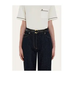FERRAGAMO Gancini Belt - Black