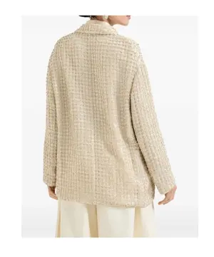 Brunello Cucinelli Dazzling Net Embroidery Blazer