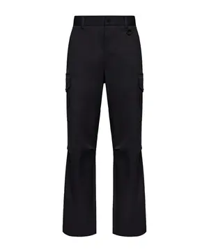 Moncler Button Detailed Straight-leg Pants - Black
