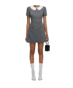 SELF-PORTRAIT Lace Collar Mini Dress