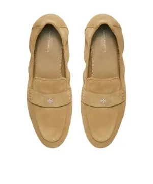 Tory Burch Appliqué Ballet Loafers - River Rock