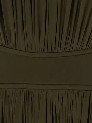 Zimmermann Luna Pleated Column Dress - Olv