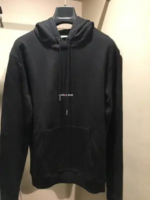 Saint Laurent Multi-star Logo Hooded Sweater - Black