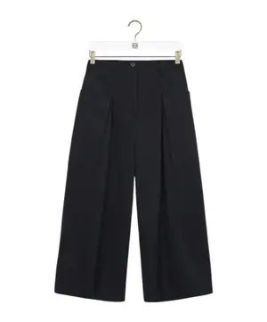 Loewe Wide Leg Trousers With Patch Pockets