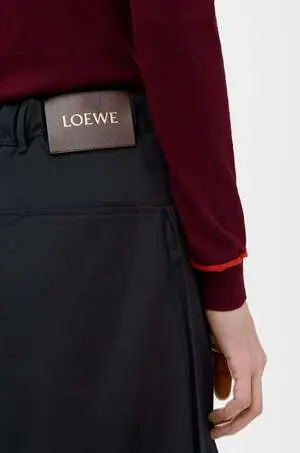Loewe Wide Leg Trousers With Patch Pockets