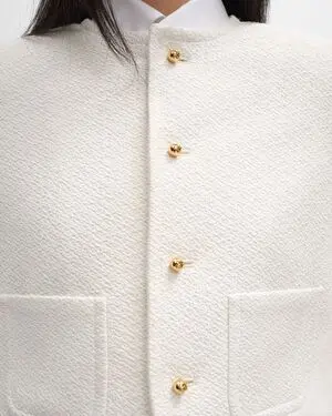 Celine Icône Jacket In Viscose And Wool Natt