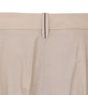 Brunello Cucinelli Poplin Sartorial Skirt - Beige