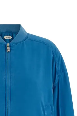 Versace Poplin Zip Blouson - Blue