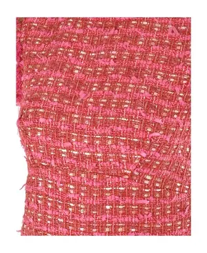 Moschino Sleeveless Dress With Gold Checkered Pattern