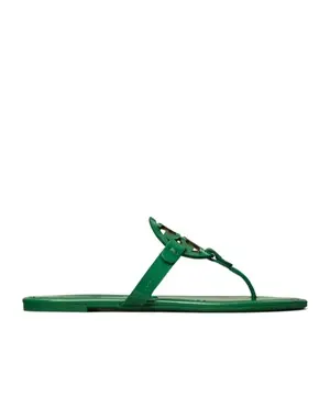 Tory Burch Miller Double T Slides - Grass