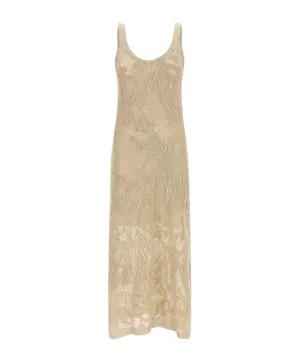 Brunello Cucinelli Brunello Cucinelli Crochet Maxi Dress No