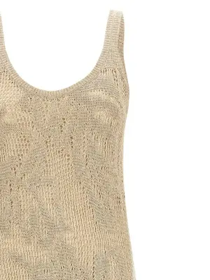 Brunello Cucinelli Crochet Maxi Dress