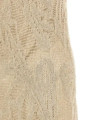 Brunello Cucinelli Crochet Maxi Dress