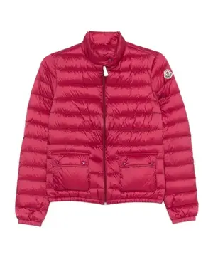 Moncler Lans Zip-up Short Padded Jacket - Red