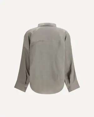 Brunello Cucinelli V-neck Long-sleeved Shirt