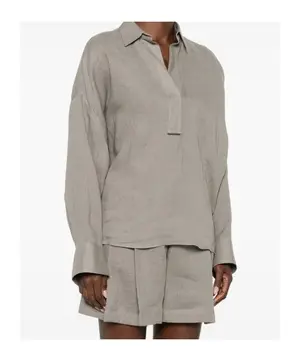 Brunello Cucinelli V-neck Long-sleeved Shirt